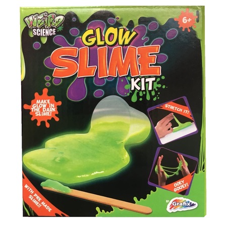 Mini kit de creatie Grafix, Slime verde fosforescent - eMAG.ro