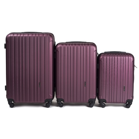 Set Troler, WINGS, FLAMINGO, ABS, 4 Roti, M+L Extensibil, 3 Piese ...