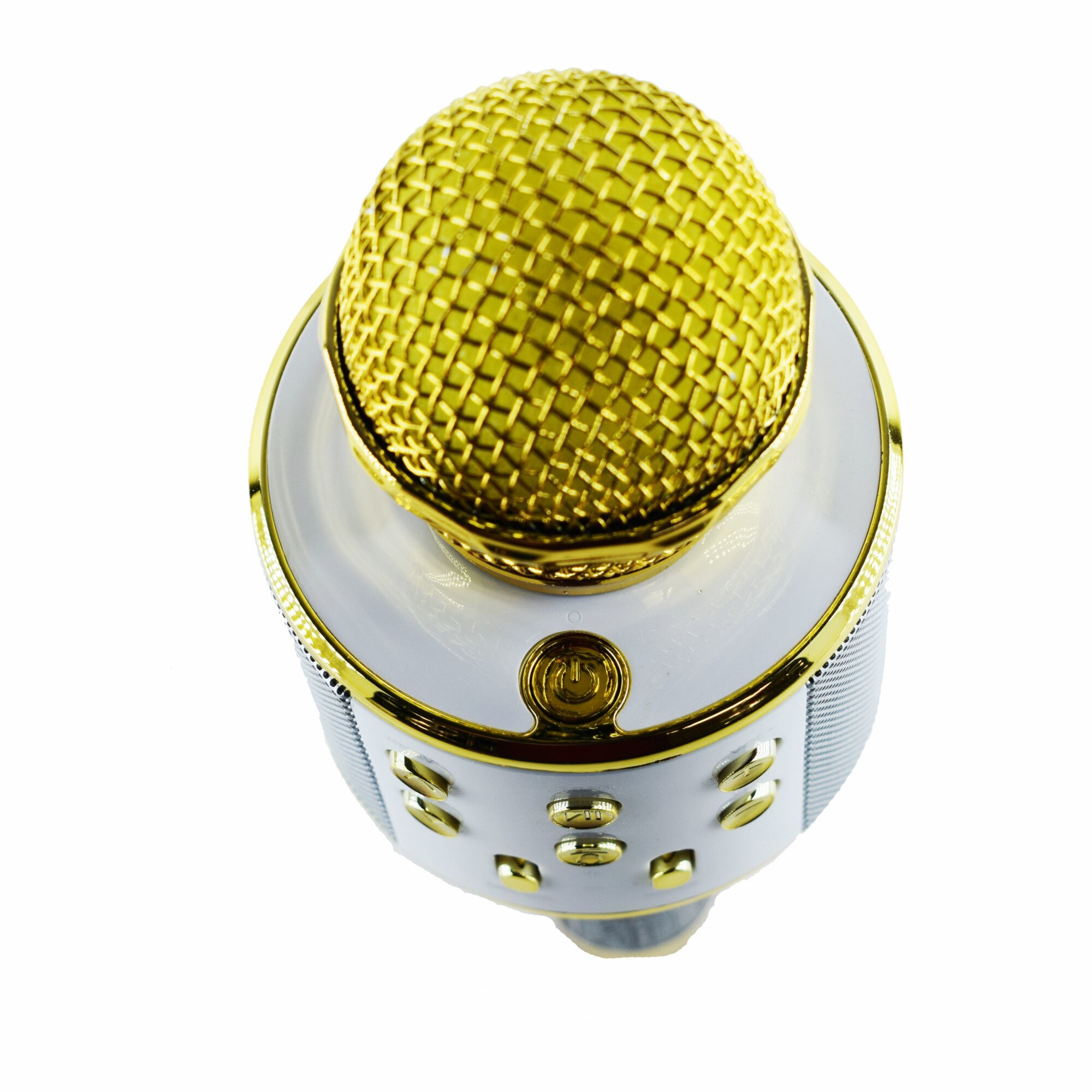 Microfon karaoke cu boxa inclusa, WS, Auriu, SD Card, USB, AUX - eMAG.ro