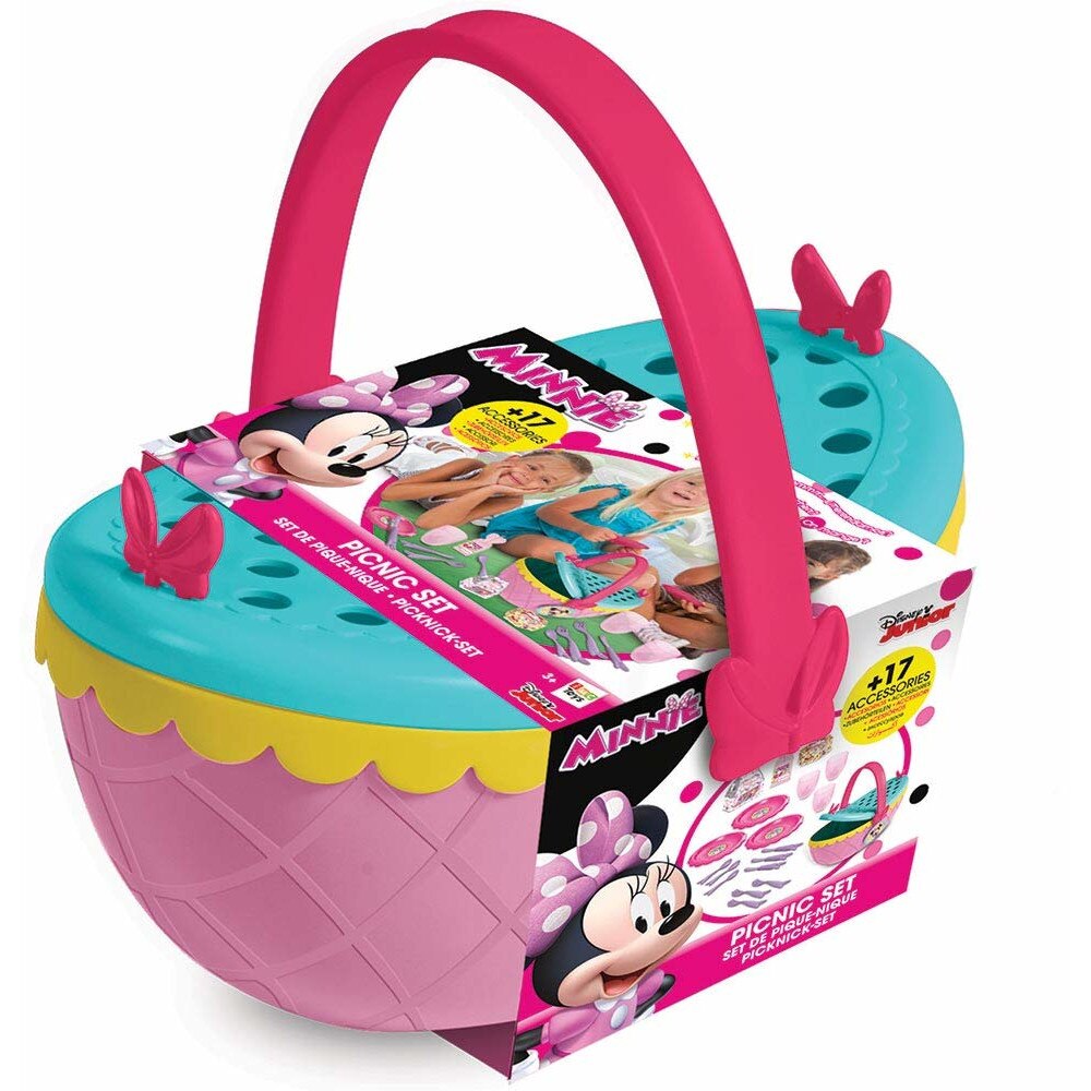 Set picnic Minnie Mouse Disney®, 19 piese, multicolor - eMAG.ro