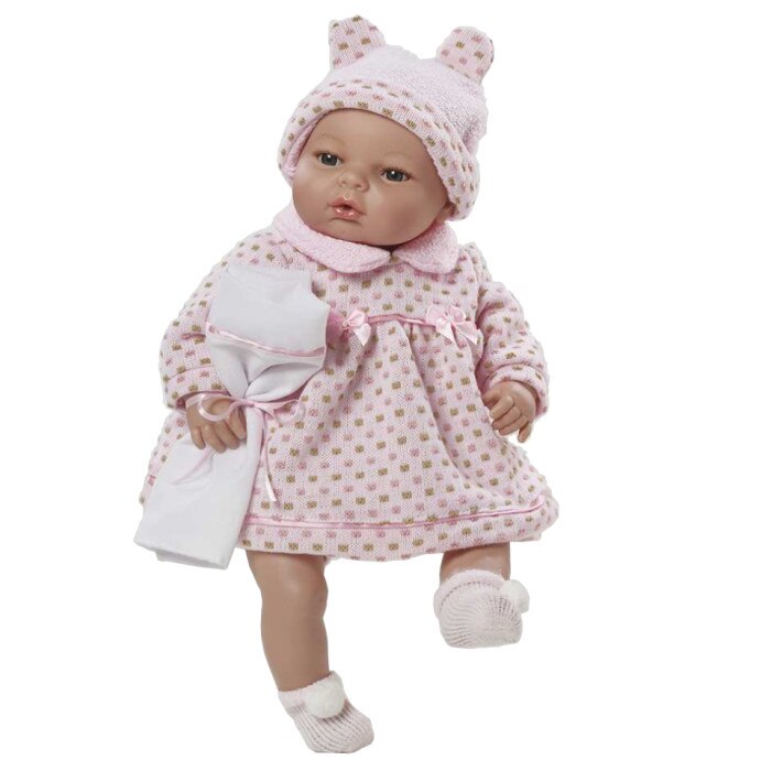 Papusa interactiva Maria in rochita roz, 42 cm, Berbesa - eMAG.ro