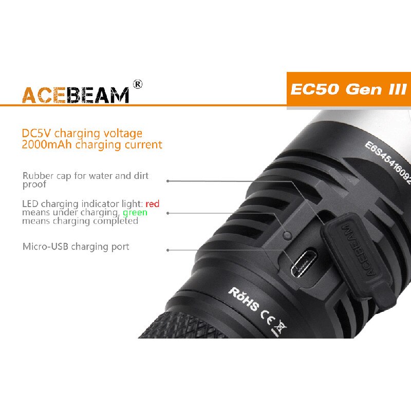Led фенер ACE BEAM EC 50-GEN III - eMAG.bg
