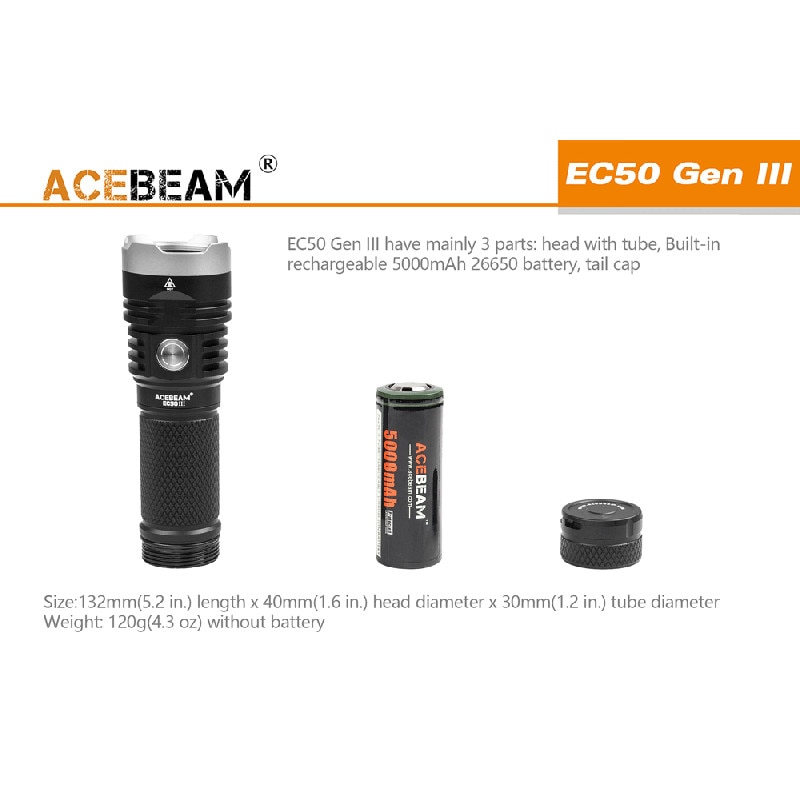 Led фенер ACE BEAM EC 50-GEN III - eMAG.bg