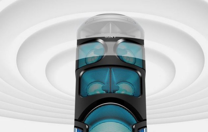 Sony MHC-V82D vezeték nélküli, hordozható basszushangsugárzó, Jet Bass ...