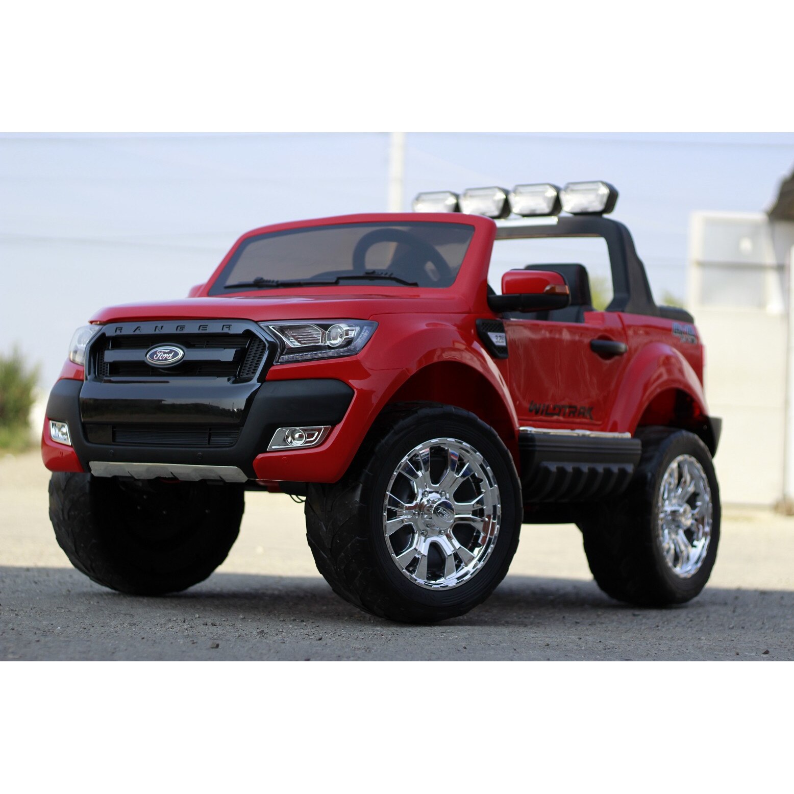 Masinuta Ford Ranger 4x4, Scaun Dublu, Bluetooth, USB, EVA tyre, Rosu ...