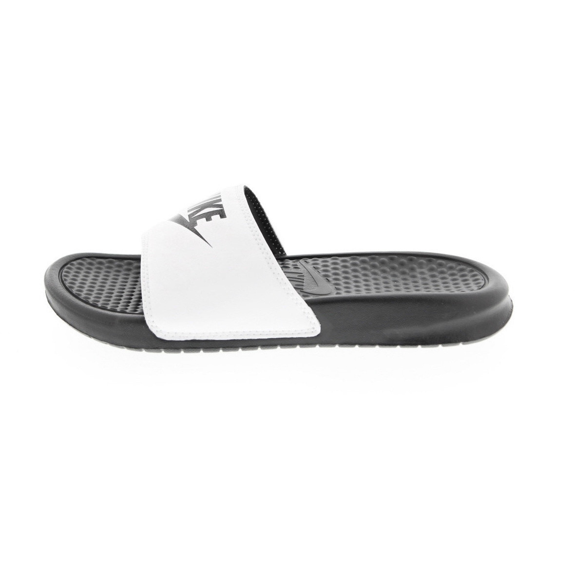 Slapi unisex Nike BENASSI JDI 343880-100, 41 EU, Alb - eMAG.ro