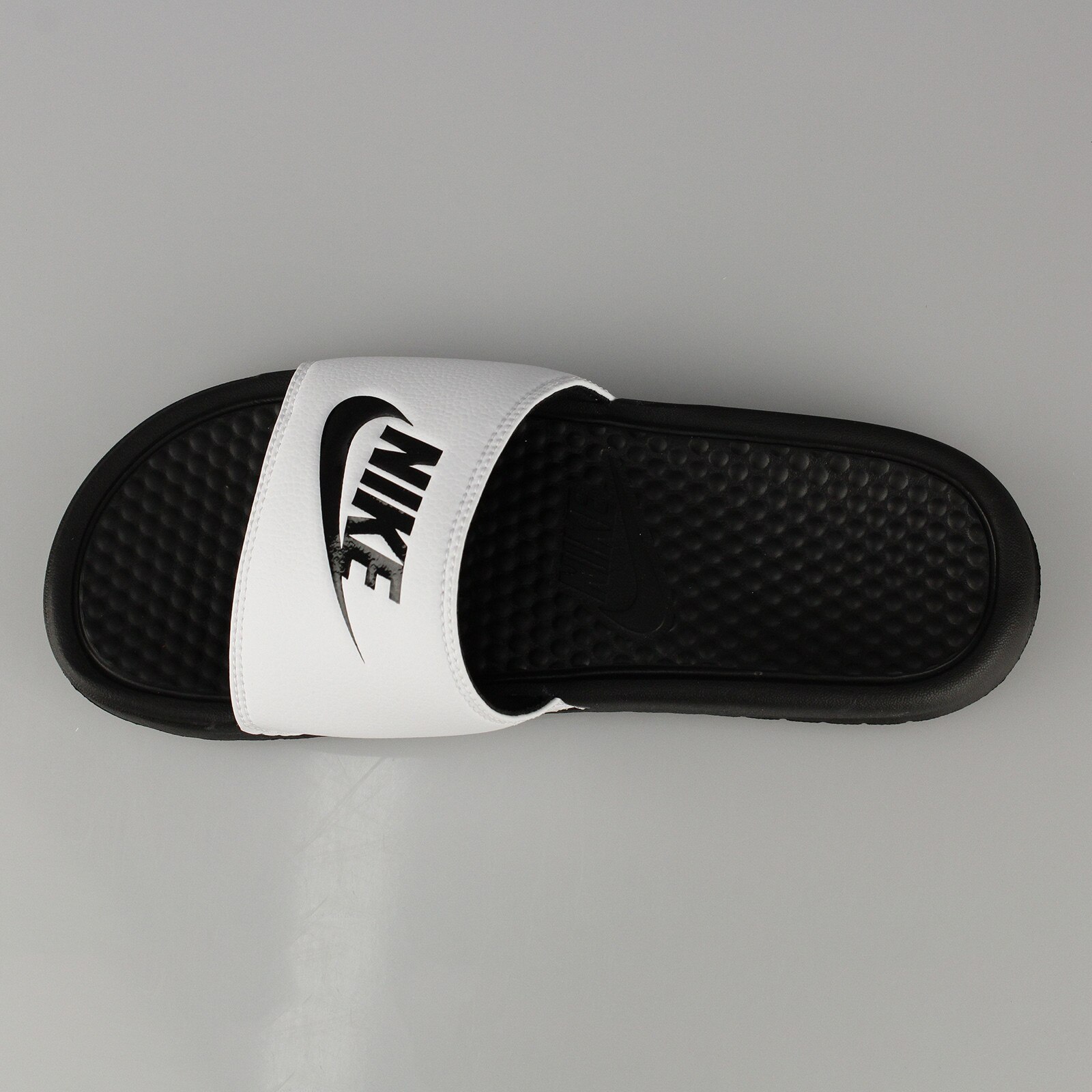 Slapi unisex Nike BENASSI JDI 343880-100, 41 EU, Alb - eMAG.ro