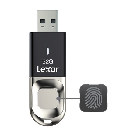 USB Flash памет Lexar® JumpDrive® F35 Fingerprint USB 3.0, 32GB - eMAG.bg