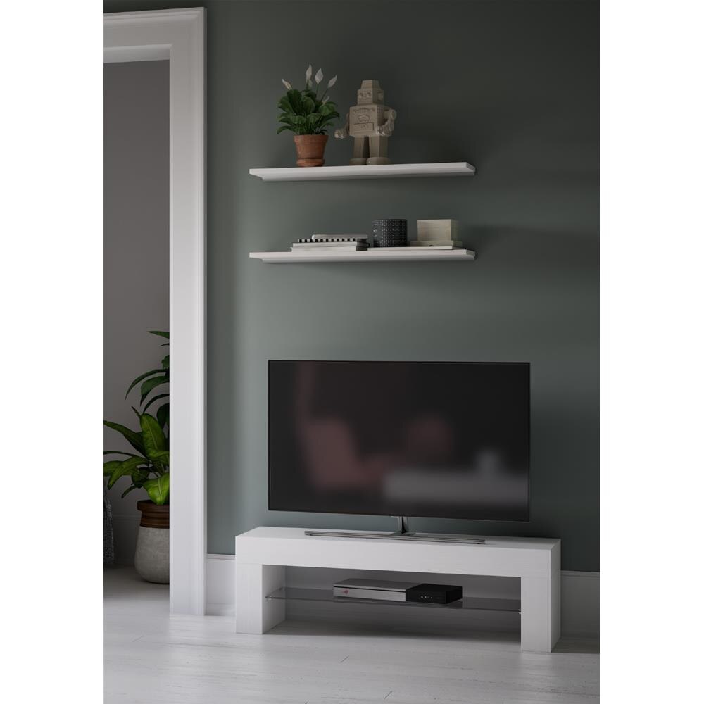 Mobilier TV, Mobili Fiver, Evolution, Frasin Alb, 112 x 40 x 36 cm ...