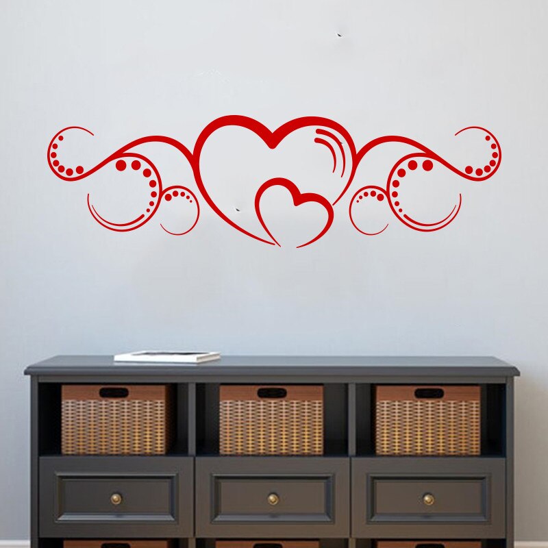Sticker Decorativ - SMAER - Inima - 170cm x 50cm - Rosu - eMAG.ro