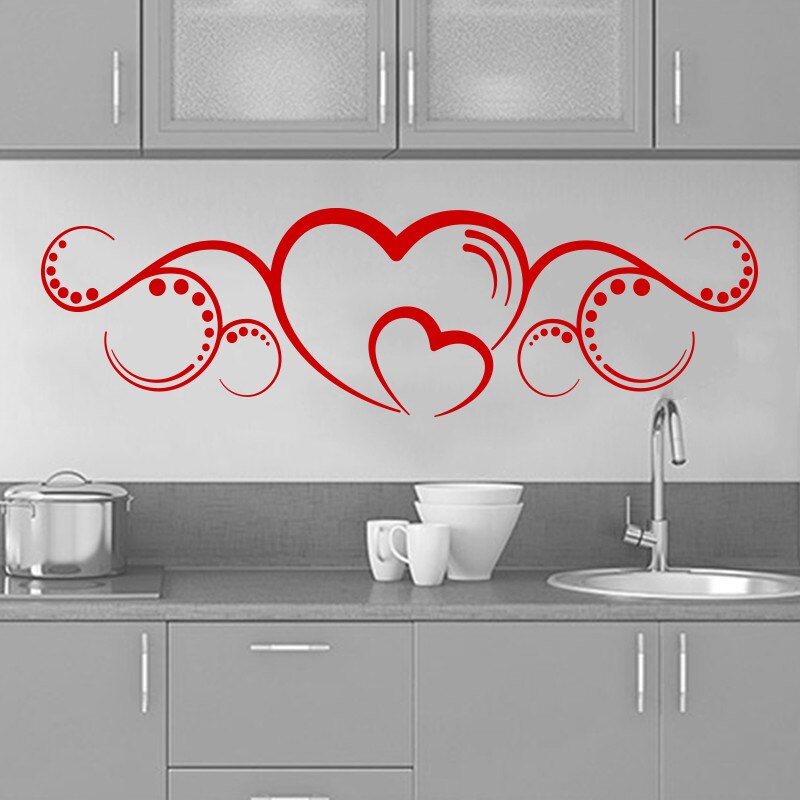 Sticker Decorativ - SMAER - Inima - 170cm x 50cm - Rosu - eMAG.ro