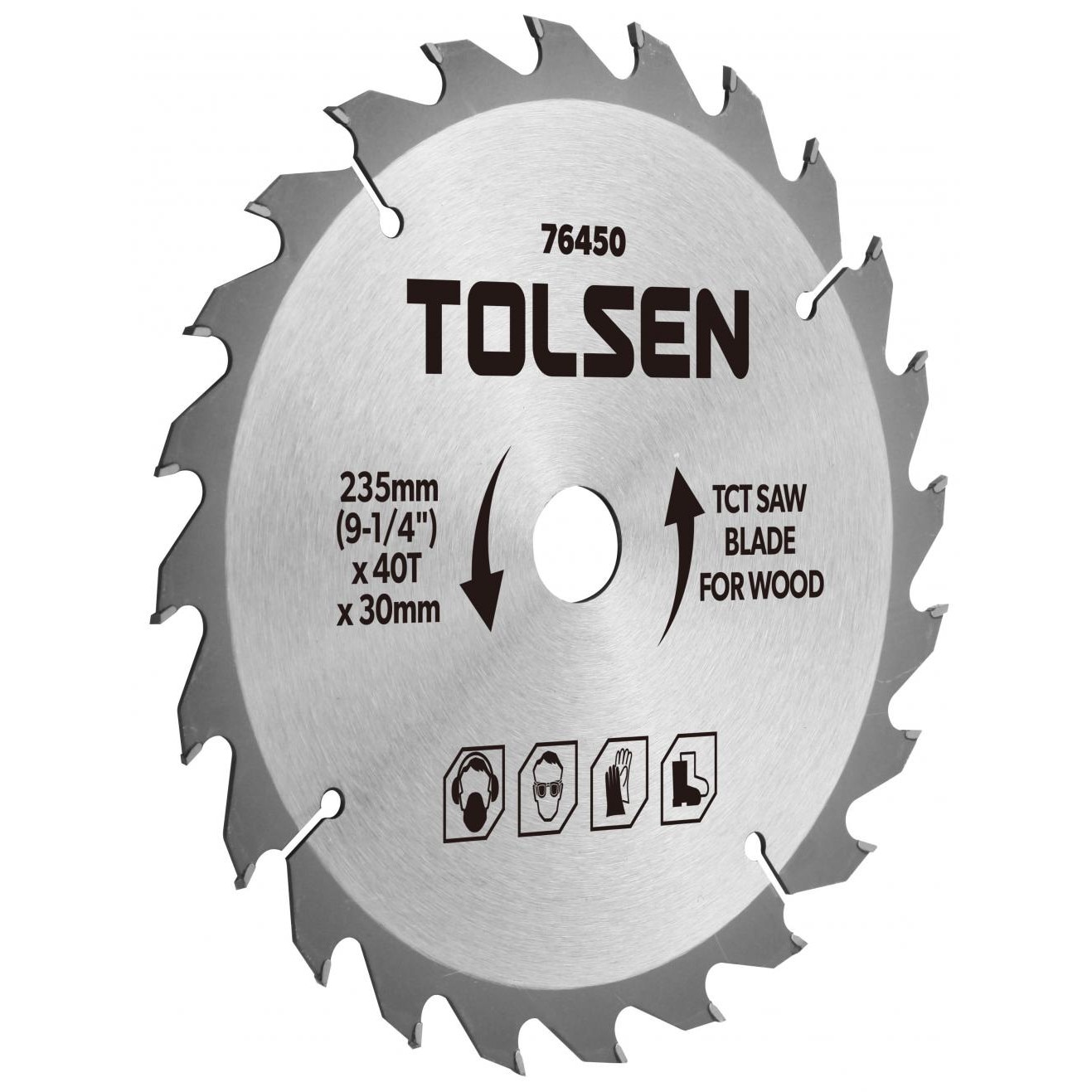 Disc circular TOLSEN 254mm x 30mm x 40 dinti cu pastile vidia TCT ...