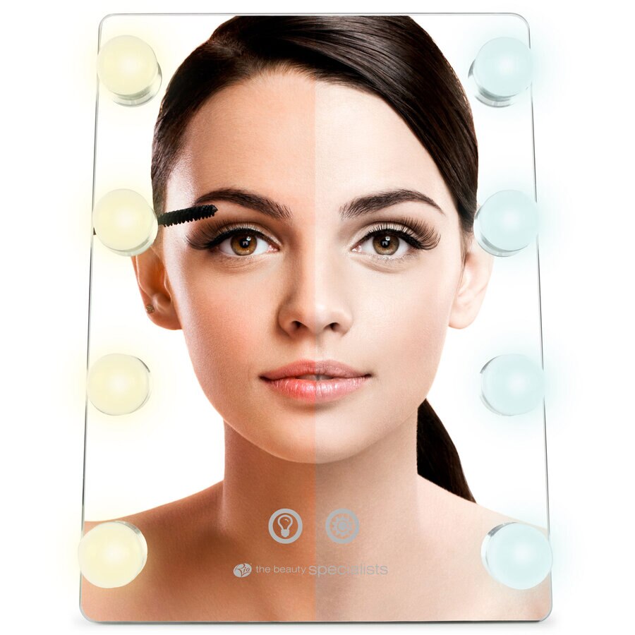 Rio Hollywood Glamour Lighted Mirror, 8 LED lights - eMAG.hu
