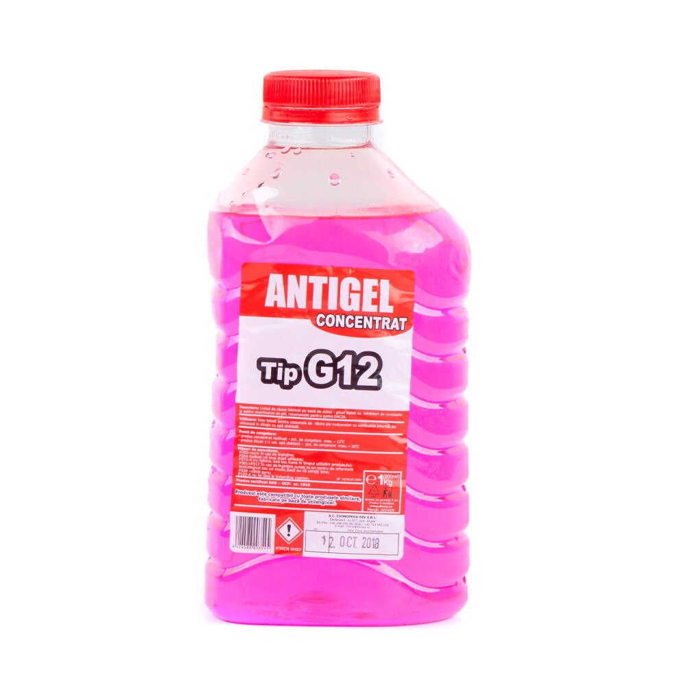 Antigel rosu tip G12, Clean-Clean, 1kg - eMAG.ro