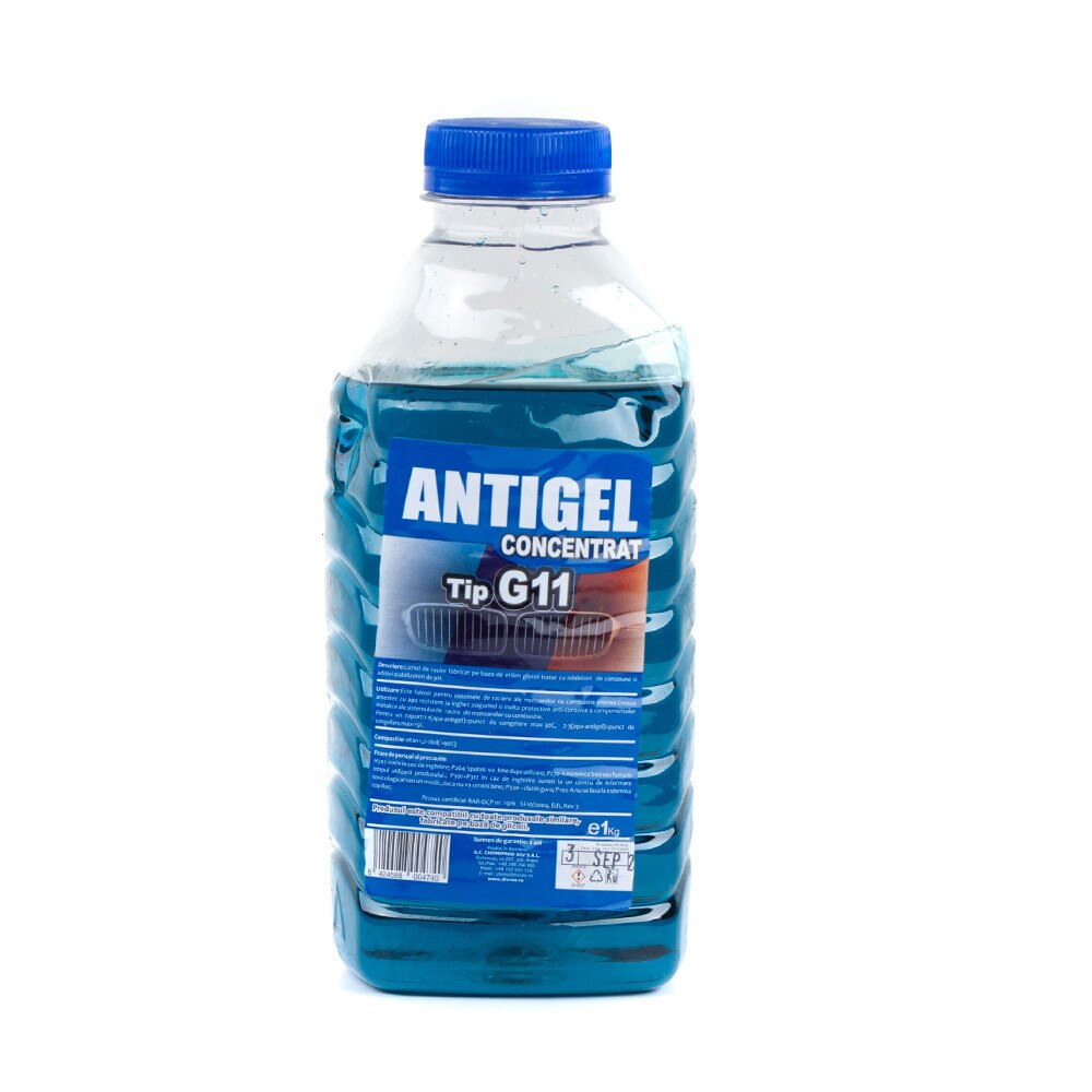 Antigel concentrat tip G11, Clean-Clean, albastru, 1kg - eMAG.ro