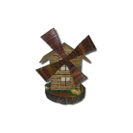 Moara de vant pe suport rondea lemn handmade model K - eMAG.ro