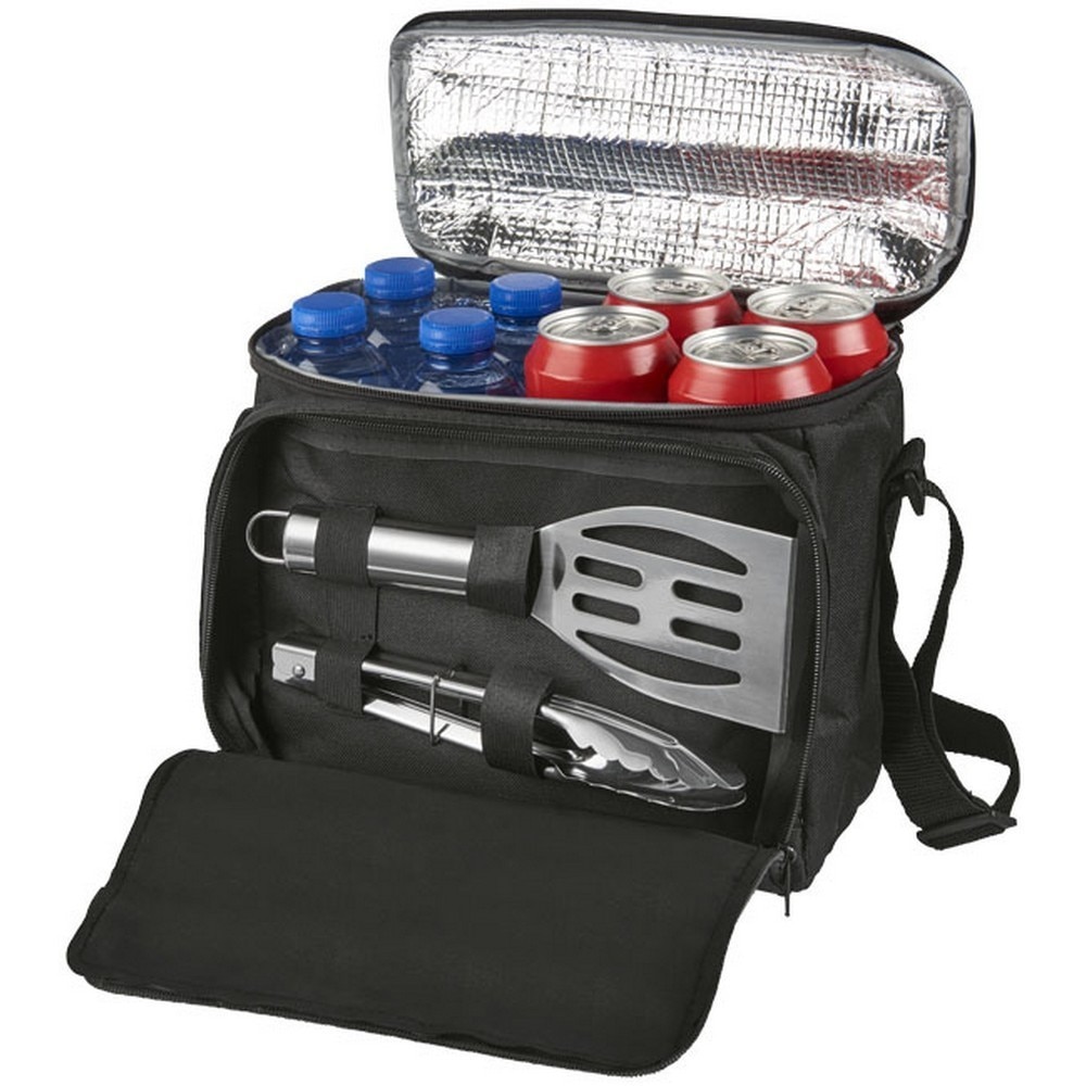Set barbeque 2 piese si geanta frigorifica, Everestus, ML, 600D ...
