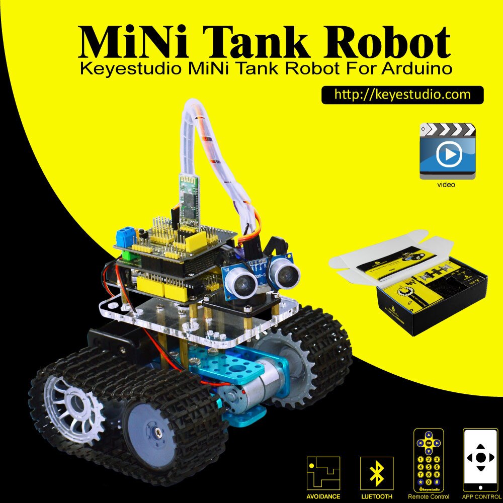 Robot inteligent cu programare Mini tank Arduino - eMAG.ro