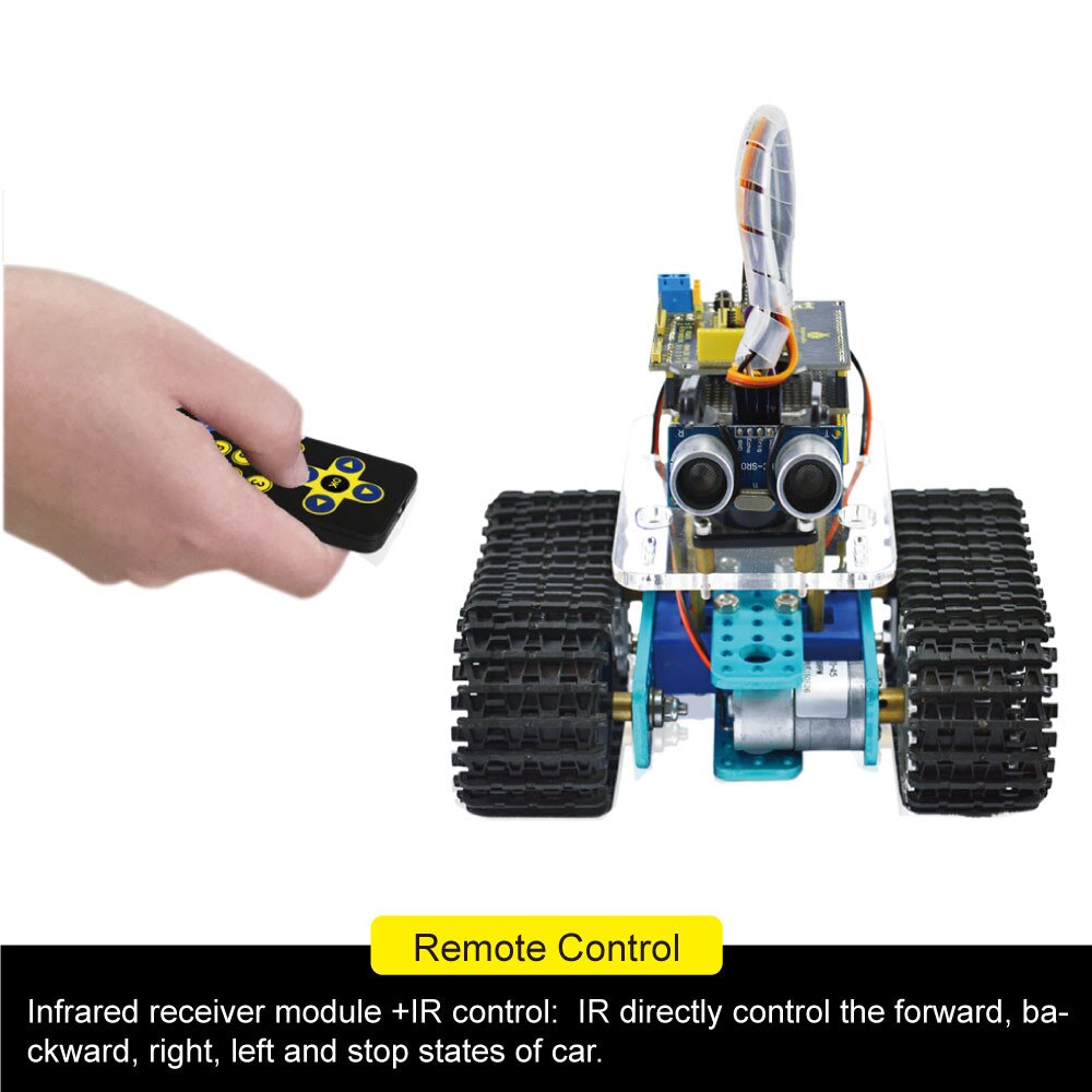 Robot inteligent cu programare Mini tank Arduino - eMAG.ro