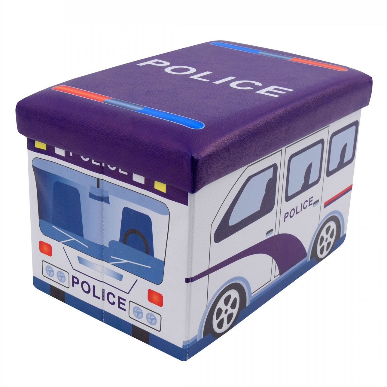 Taburet cub Lumi LUXURY®, cu spatiu depozitare, Police, pliabil ...