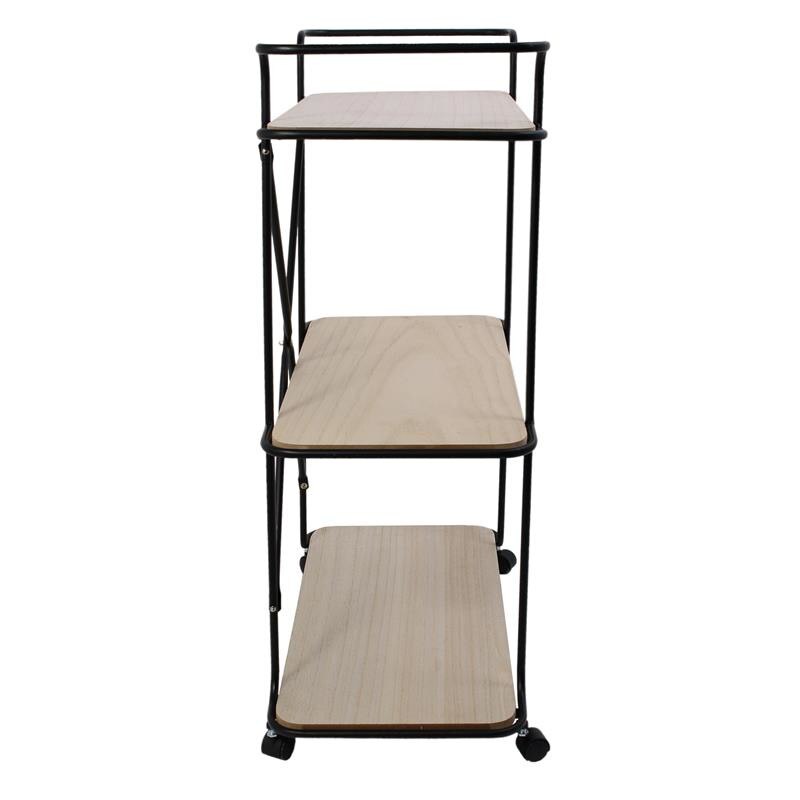 Masuta Servire Cu Rotile, Lemn-Metal, 62X30X83.5Cm, CMP - eMAG.ro