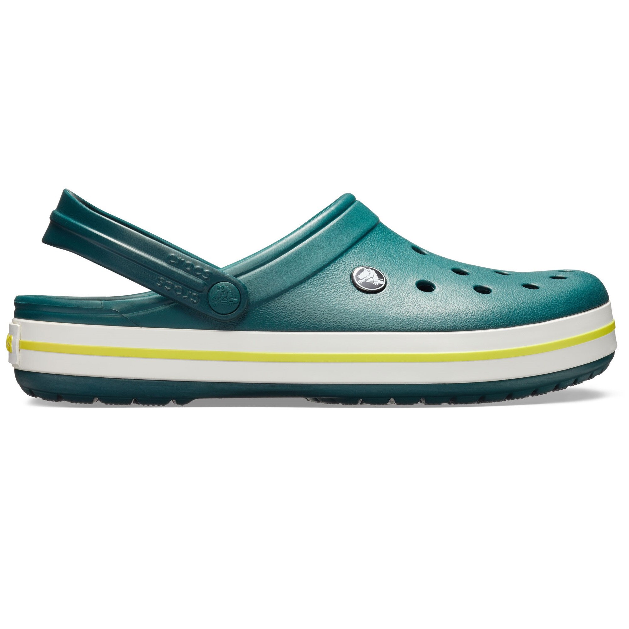 Papuci Crocs CROCBAND Evergreen/Tennis Ball Green, 43/44 - eMAG.ro