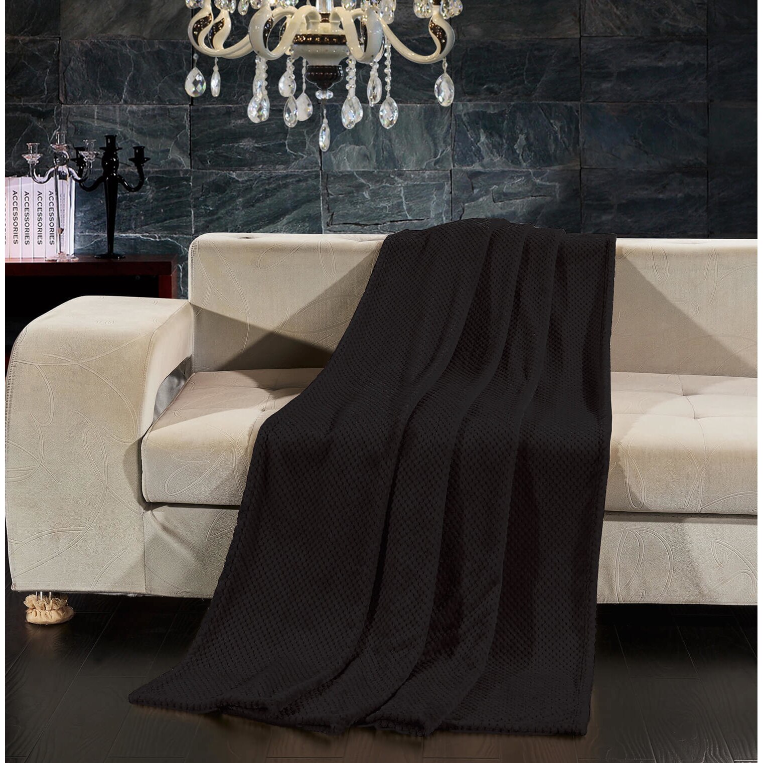 Patura Deco King Henry, 170x210 cm, Negru - eMAG.ro