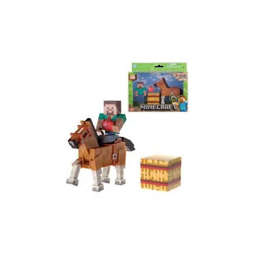 Minecraft akció figura, Steve és Chestnut Horse, 8 cm - eMAG.hu