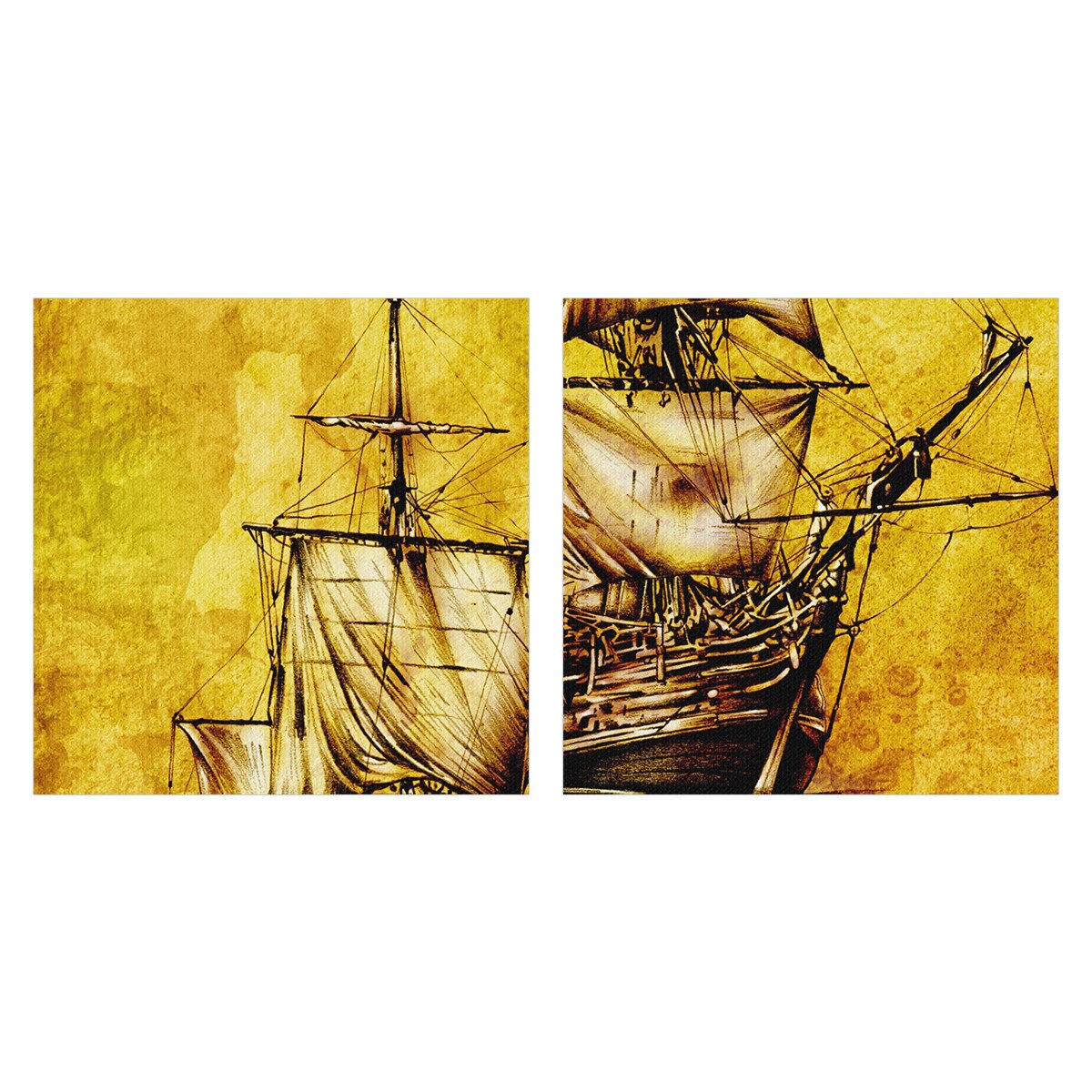 Tabloul in rama 140x50 cm, Barca Cu Catarg, F1BAB140x50-0523 - eMAG.ro