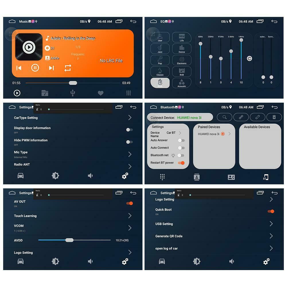 Navigatie Android 8.1, 2Din mp3/mp5 player auto universal Microfon ...
