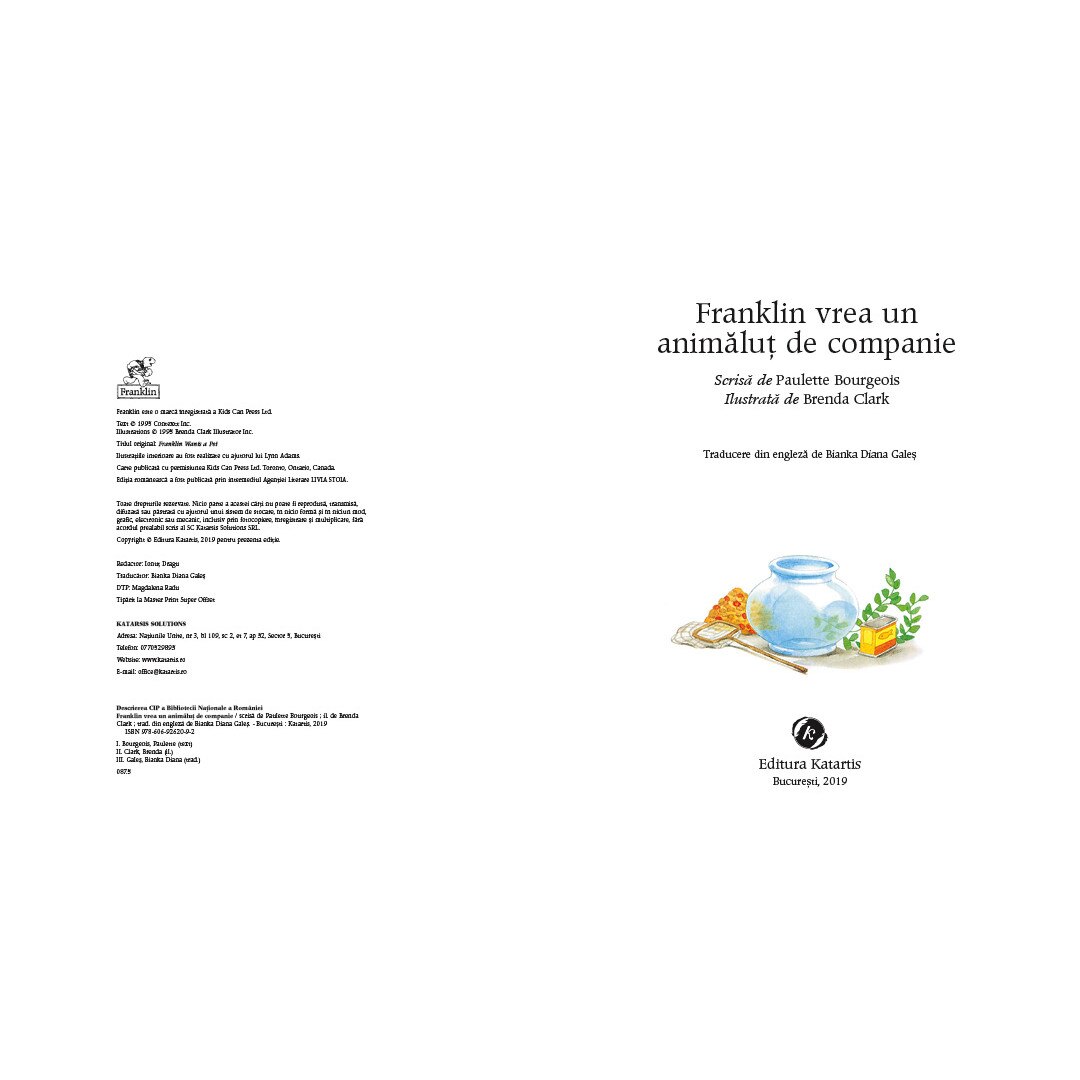 Colectia Franklin, Set 4 carti 2019, Paulette Bourgeois - eMAG.ro
