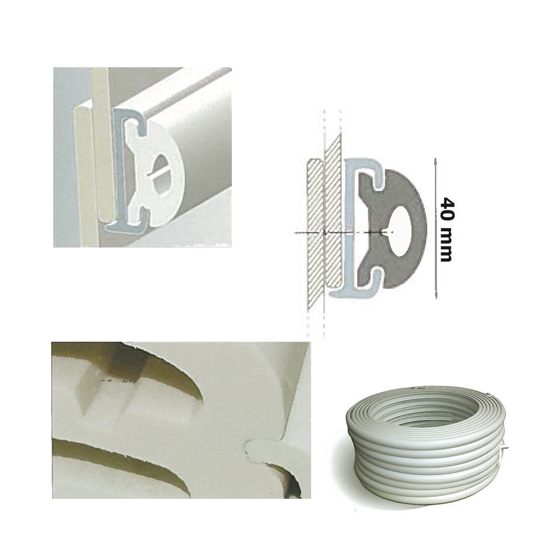 Profil de protectie PVC, cheder culoare neagra 40mm - eMAG.ro