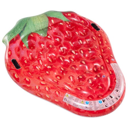 Saltea gonflabila forma capsuna, 160 x 133 x 25 cm - eMAG.ro