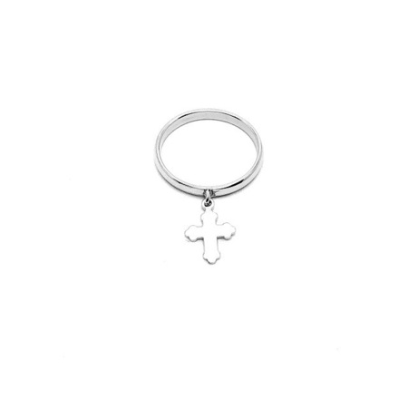 Inel cruce din argint rodinat, ARTOR, IA2, Argintiu, 10 (50 mm ...