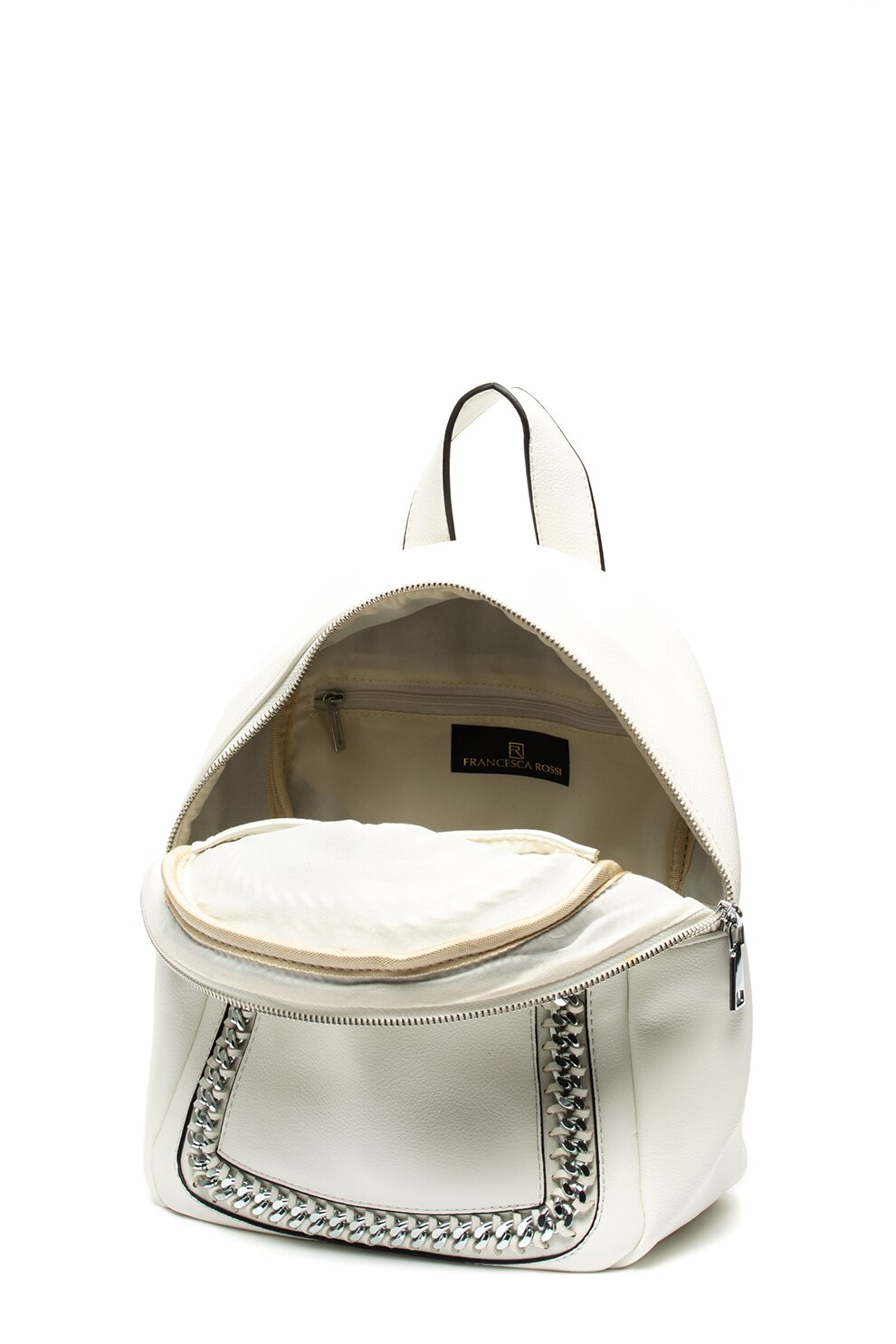 Francesca Rossi, Раница от еко кожа, Мръснобял - eMAG.bg