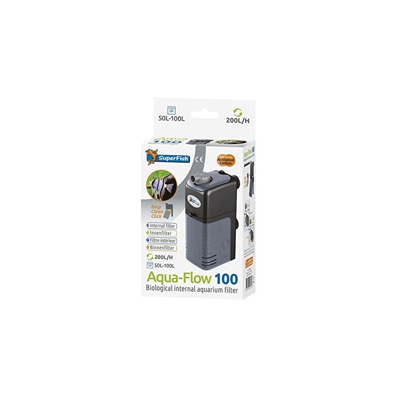 Филтри за аквариум Superfish Aqua Flow 100, за 50L - 100L, 200 L/ h ...