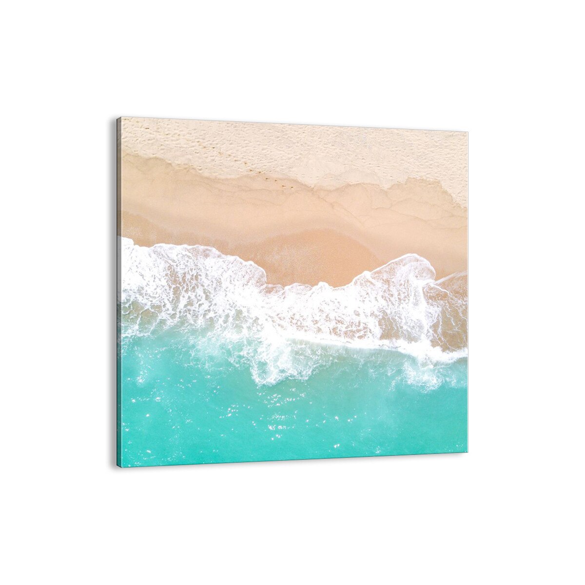 Tablou Canvas, 40x40 cm, Plaja Cu Val Si Mare, AC40x40-3937 - eMAG.ro