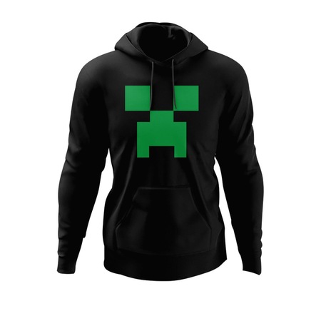 Hanorac Copii, Minecraft Creeper, Negru, 14-15 ani, 164cm - eMAG.ro