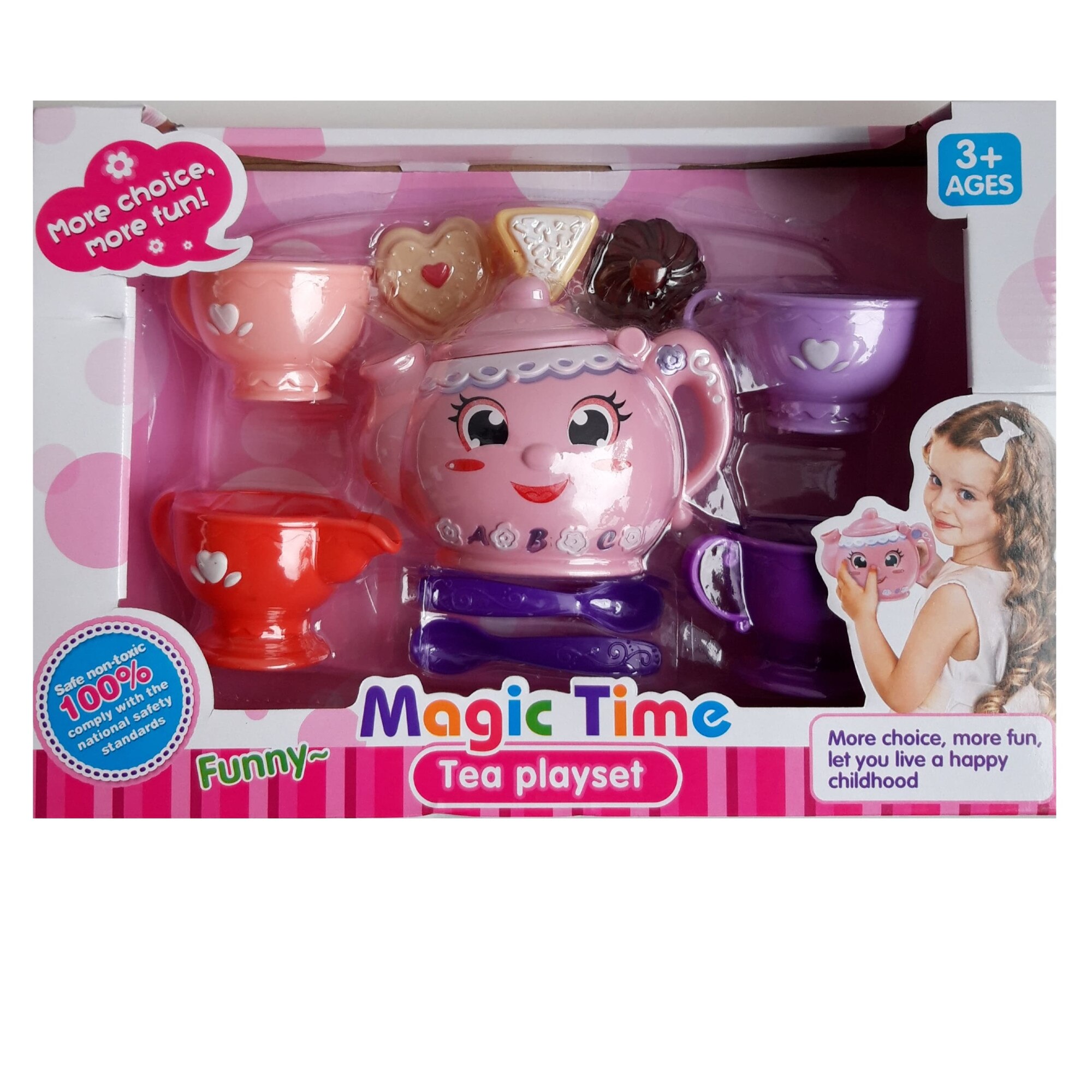 Сервиз за чай Magic Time с 10 цветни части - eMAG.bg