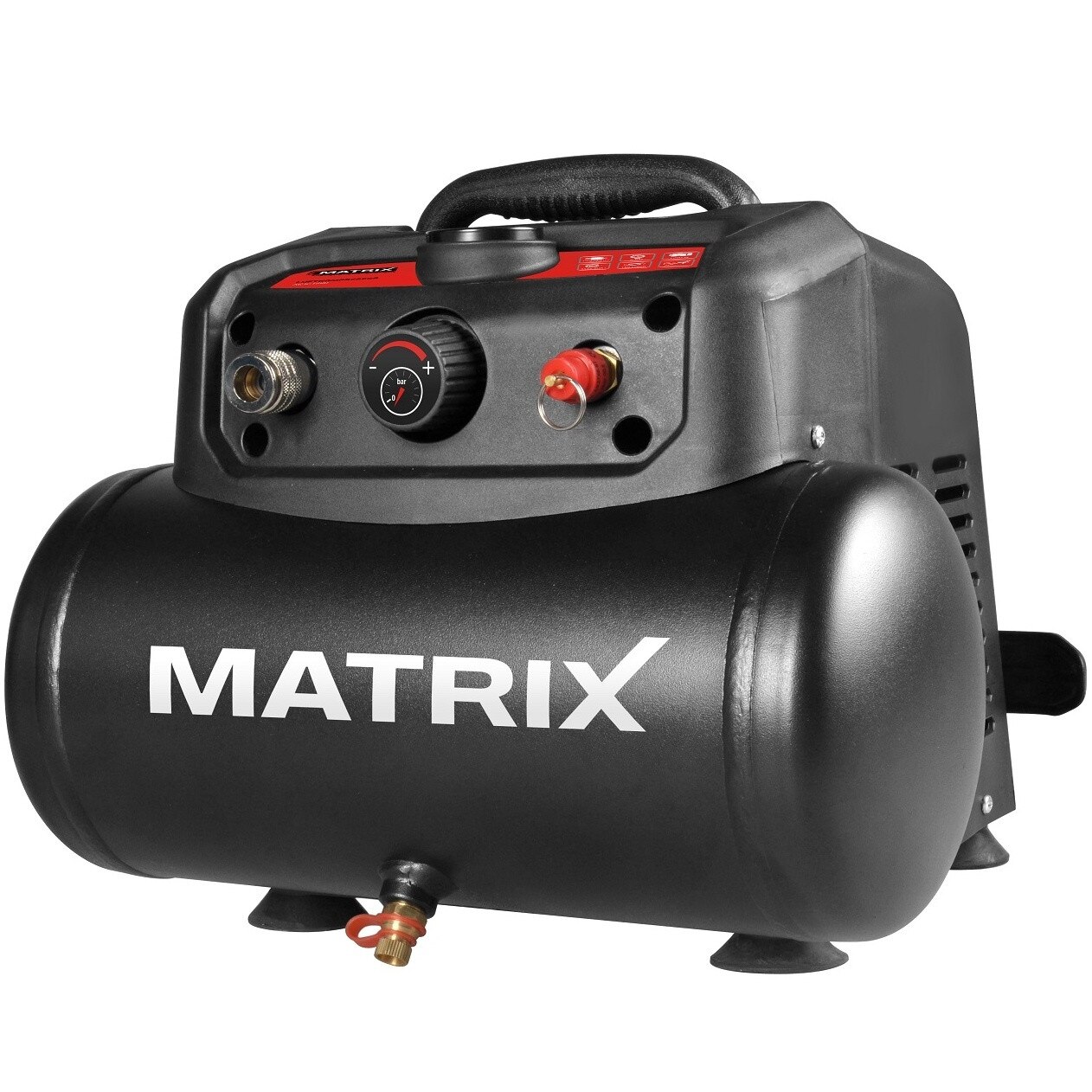 Compresor de aer portabil Matrix AC 6-1200, rezervor 6l, 180 l/min, 1 ...