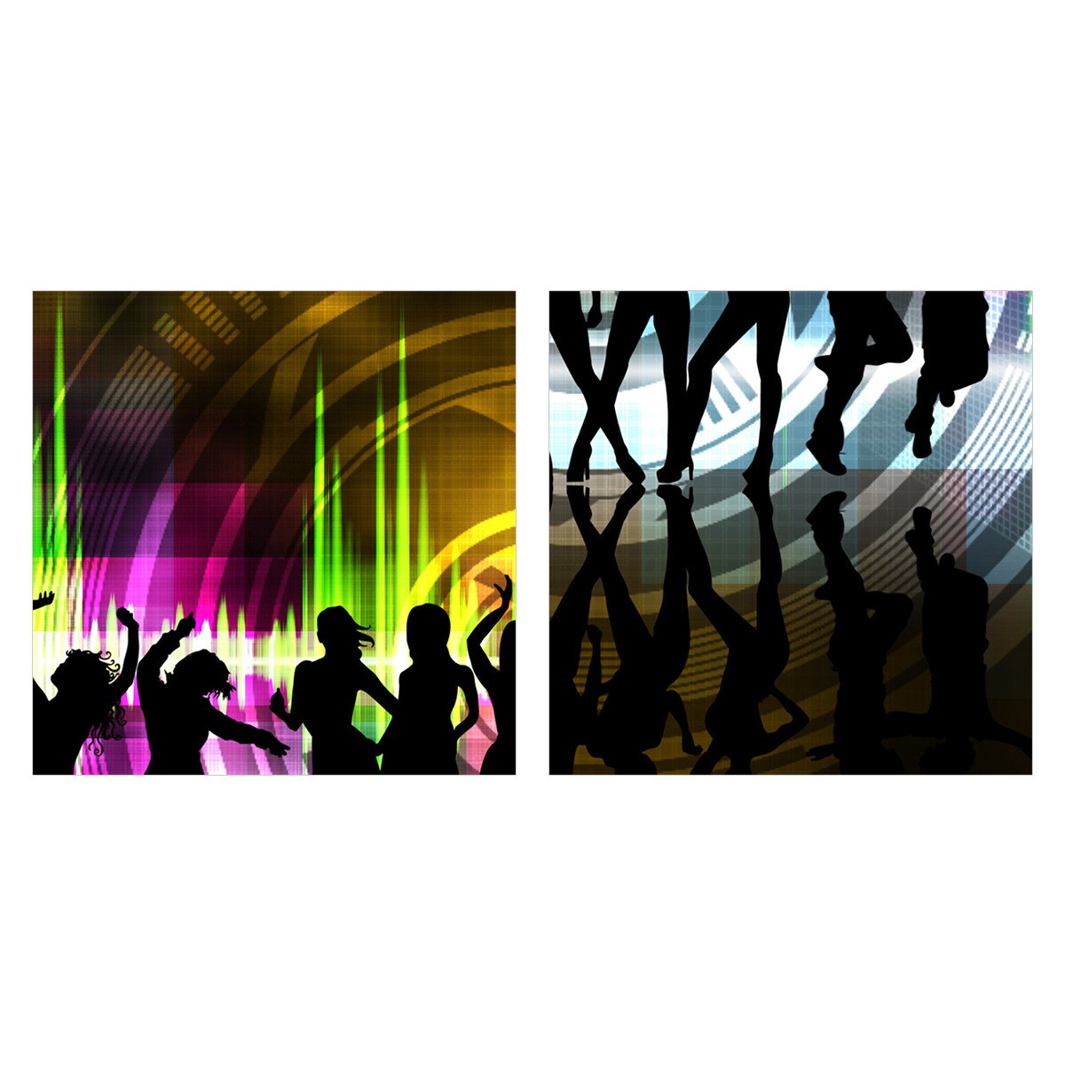 Ceas de perete din sticla 57x57 cm, Disco, C3AD40x40-2580 - eMAG.ro