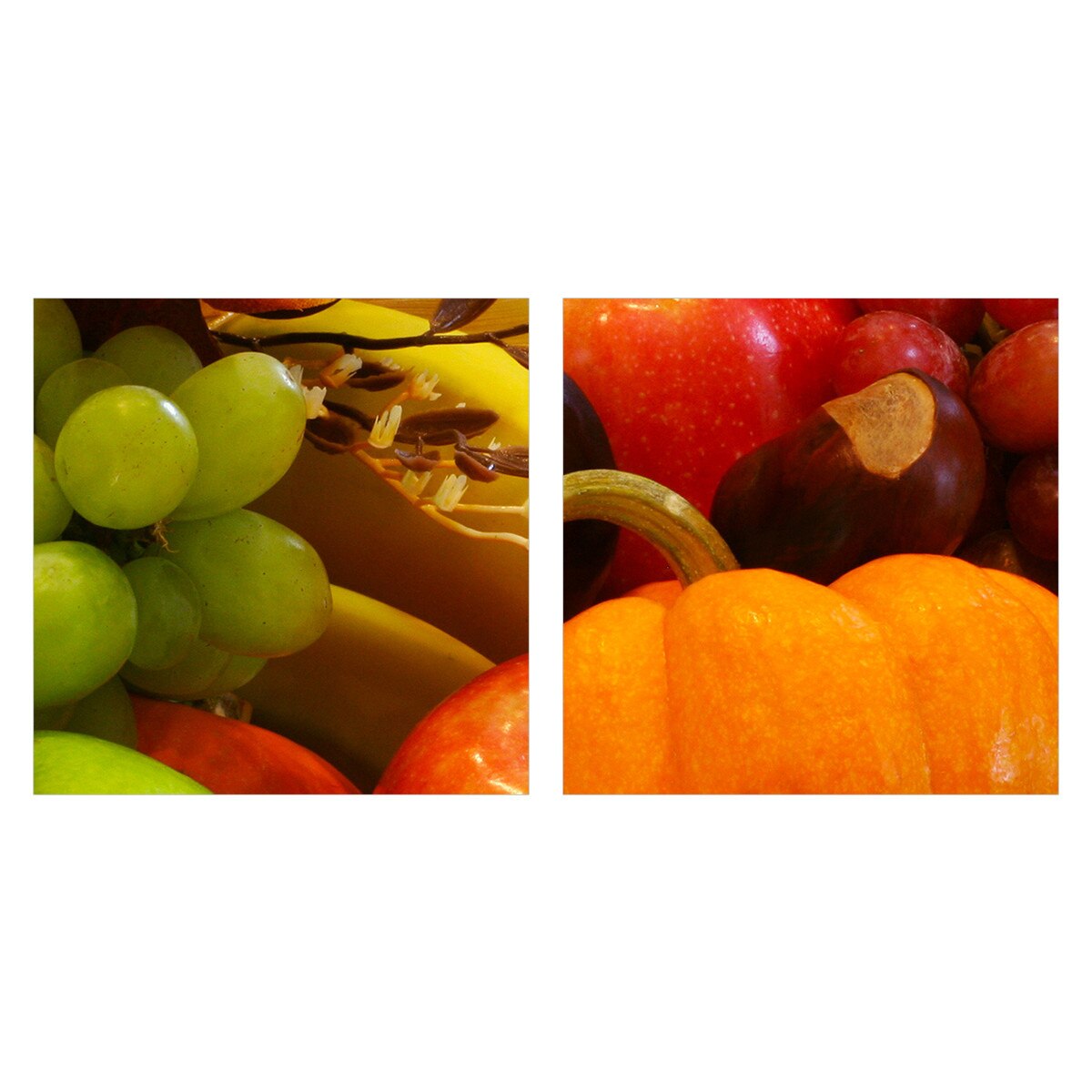 Ceas de perete din sticla 42x42 cm, Cos Cu Fructe Si Legume, C3AD30x30 ...