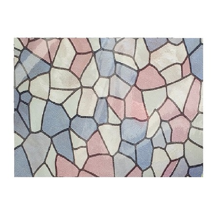 Folie decorativa pentru geam autoadeziva mozaic colorat, 5 m x 0.9 m ...