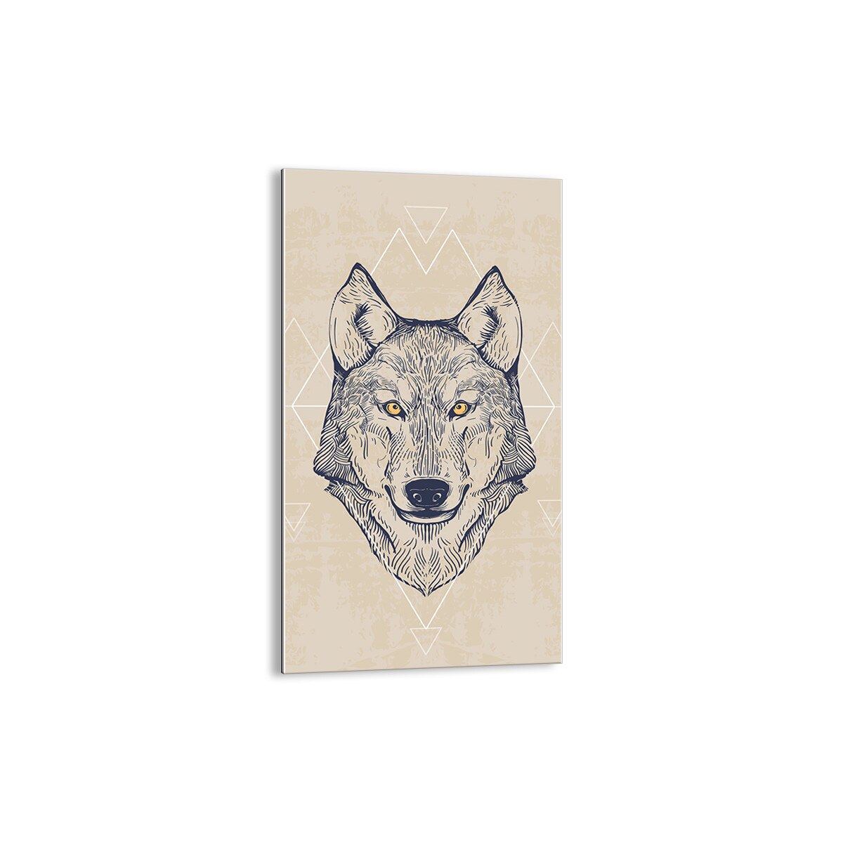 Tablou pe sticla 55x100 cm, Desen Lup, GPA55x100-3109 - eMAG.ro