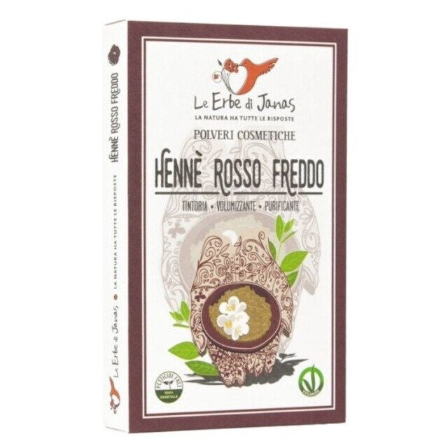 Henna vopsea de par Rosu Rece 100g LE ERBE DI JANAS - eMAG.ro