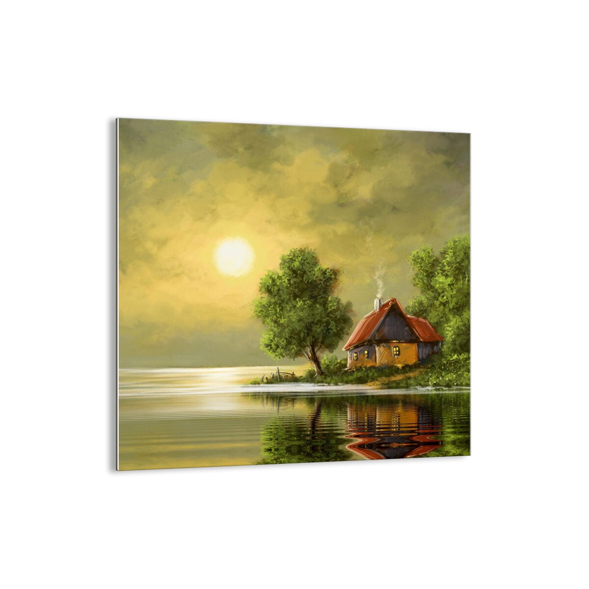 Tablou pe sticla 60x60 cm, Peisaj de la Mare, GAC60x60-3498 - eMAG.ro