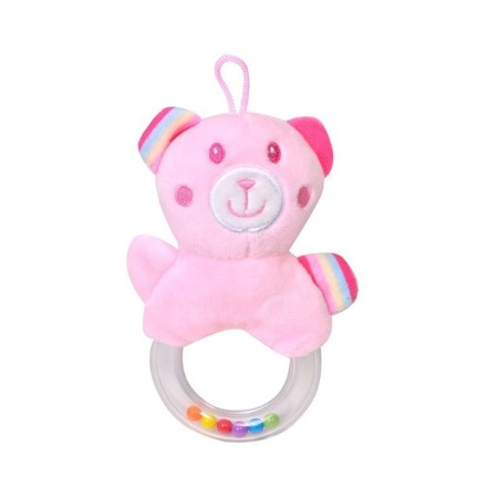 Zornaitoare Usulet roz,cu inel si bilute,16 cm - eMAG.ro