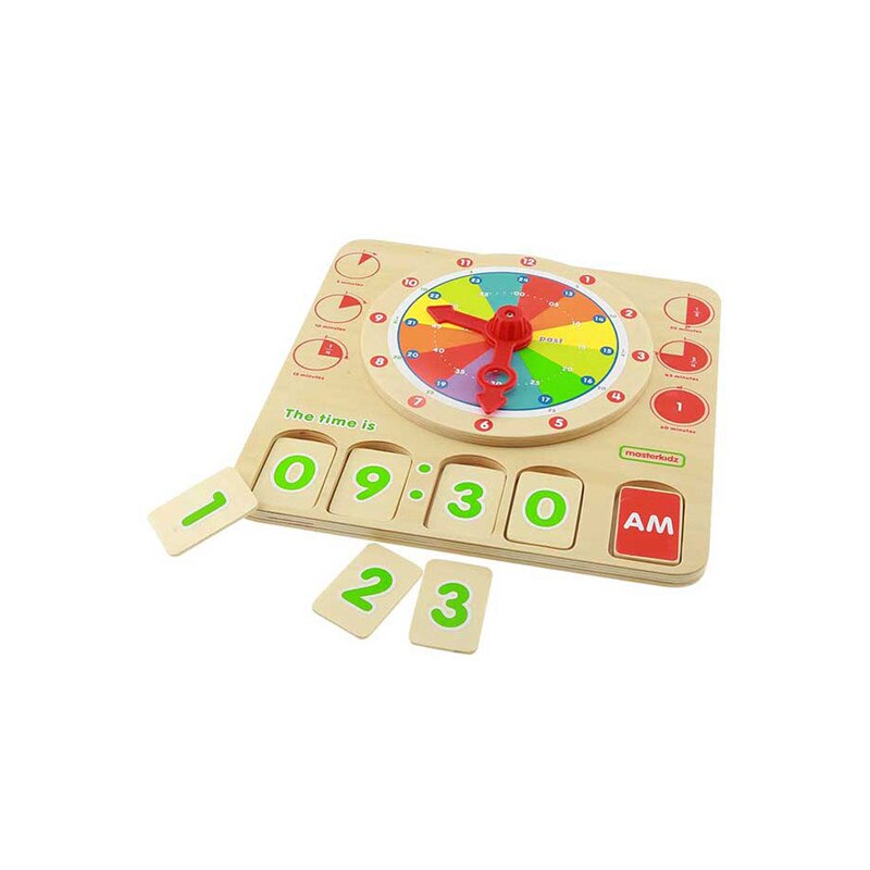Joc educativ Invatam ceasul, din lemn, +3 ani, Masterkidz - eMAG.ro