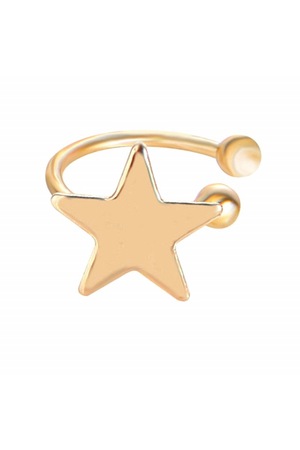 Cercel Ear cuff, model cu steluta, foarte mic si delicat, Auriu ...