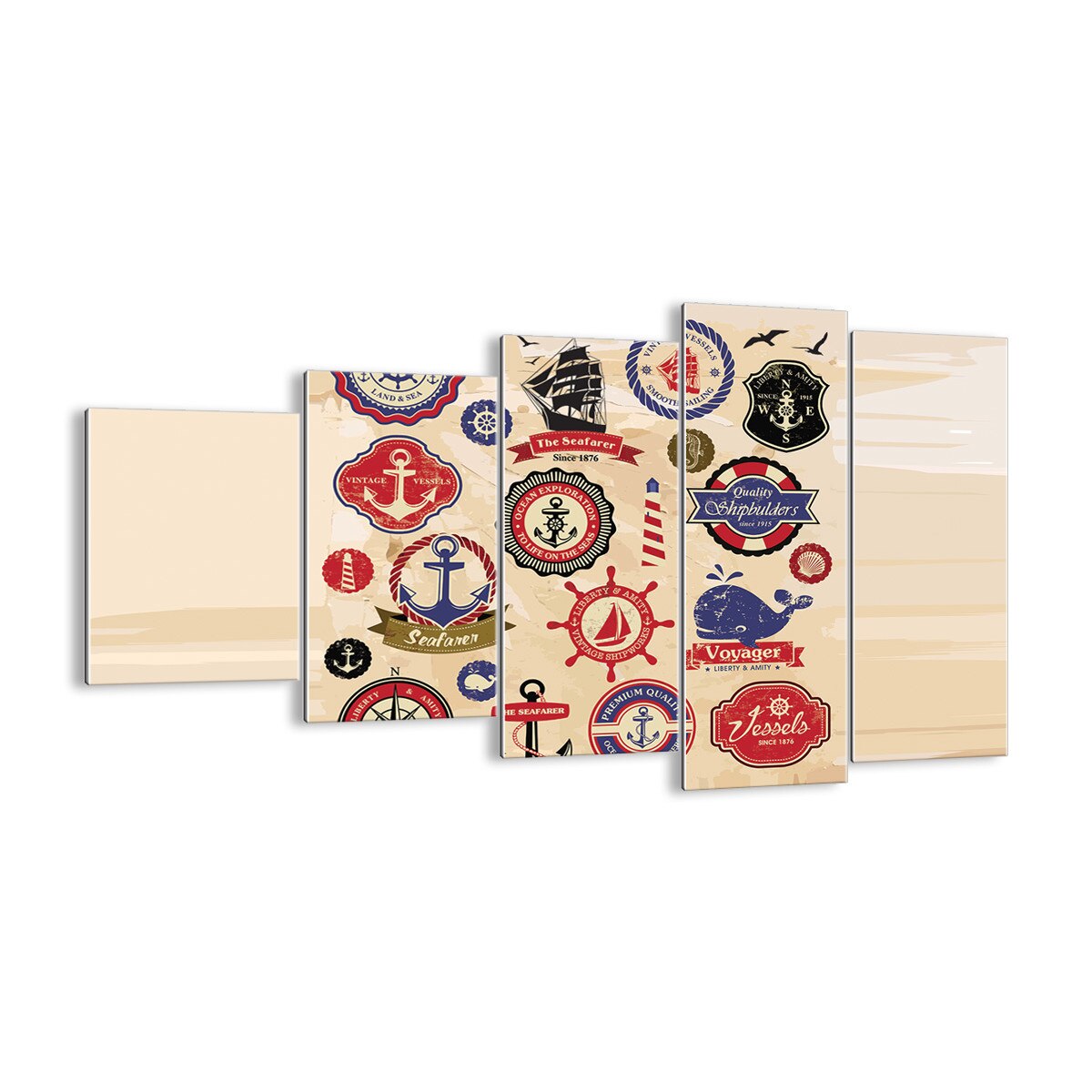 Tablou pe sticla 100x60 cm, Simbol De Navigatie, GEG100x60-2780 - eMAG.ro